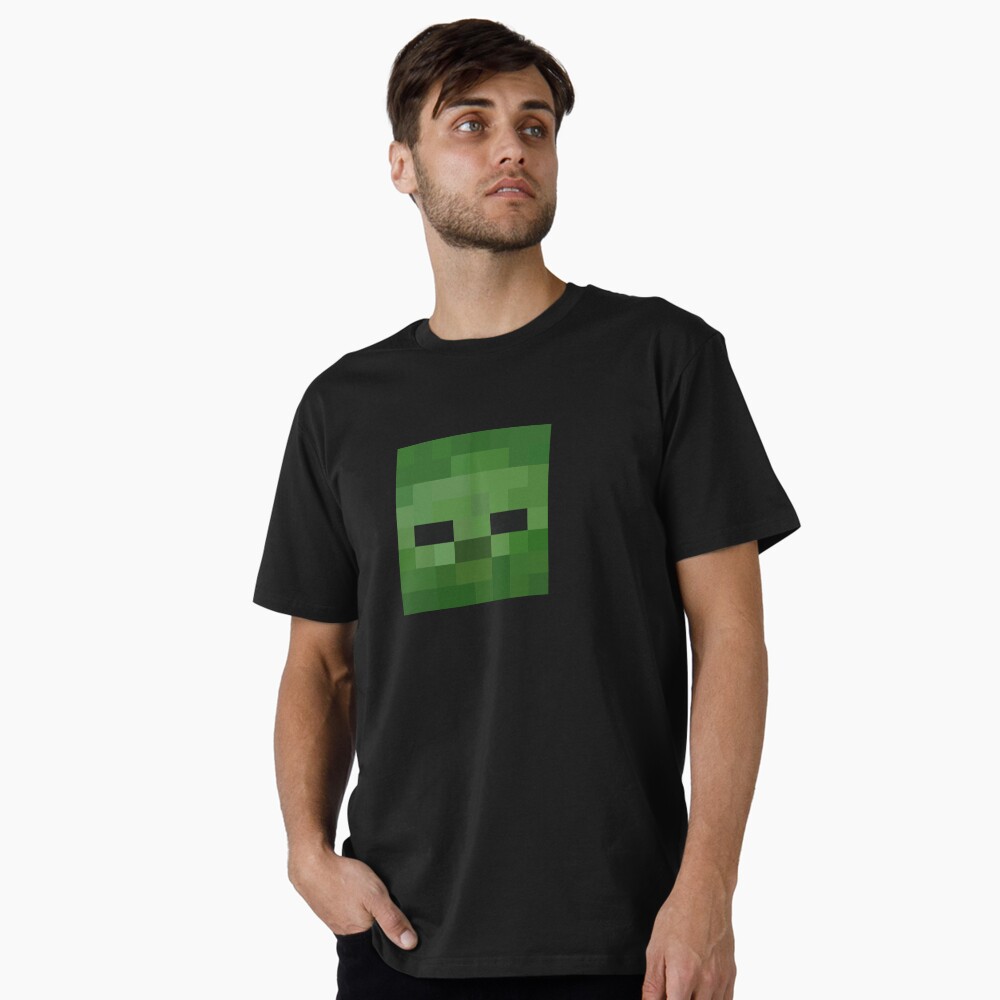 "Zombie Minecraft Head Pixel Art Design" Photographic Print for Sale by ...