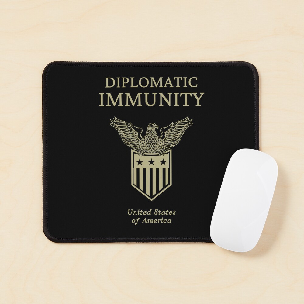 "USA Diplomatic Immunity " Sticker for Sale by UNK-Fatigues | Redbubble