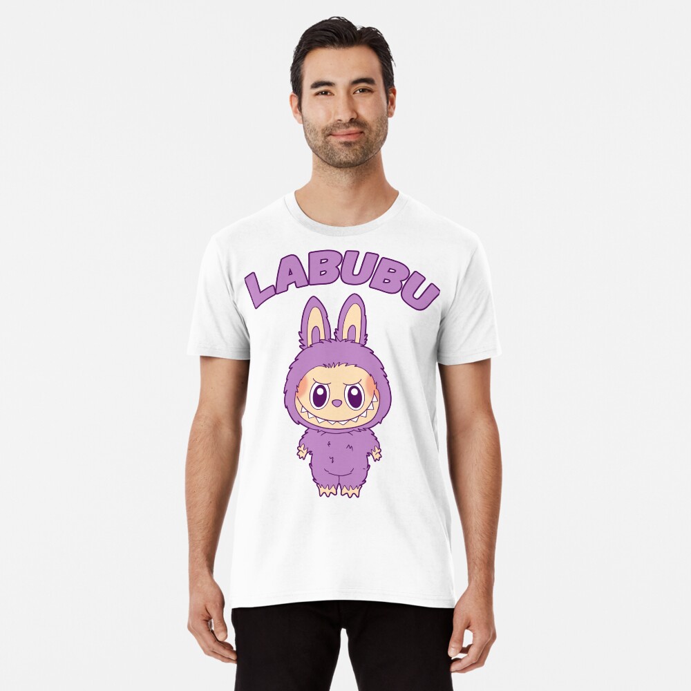 " labubu whole body and peeker design purple" Sticker for Sale by ...