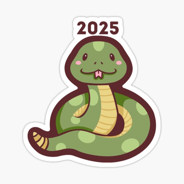 "2025 Year of the Snake Sticker" Sticker for Sale by echo1776 | Redbubble