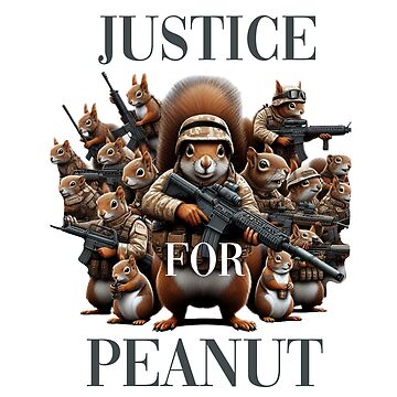 "Justice for Peanut" Sticker for Sale by doodlesbymo | Redbubble