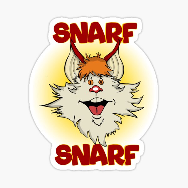 "Snarf from Thundercats" Sticker for Sale by TLBugg | Redbubble