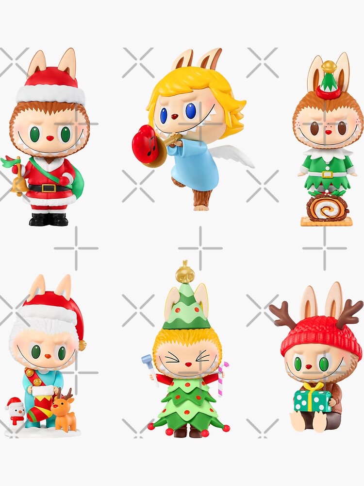 "Pop Mart Labubu Merry Christmas Noel 4 By Popmart" Sticker for Sale by ...