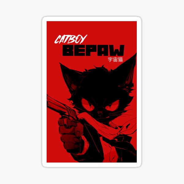 "Catboy Bepaw Gear!!" Sticker for Sale by GamerTees4Dad | Redbubble