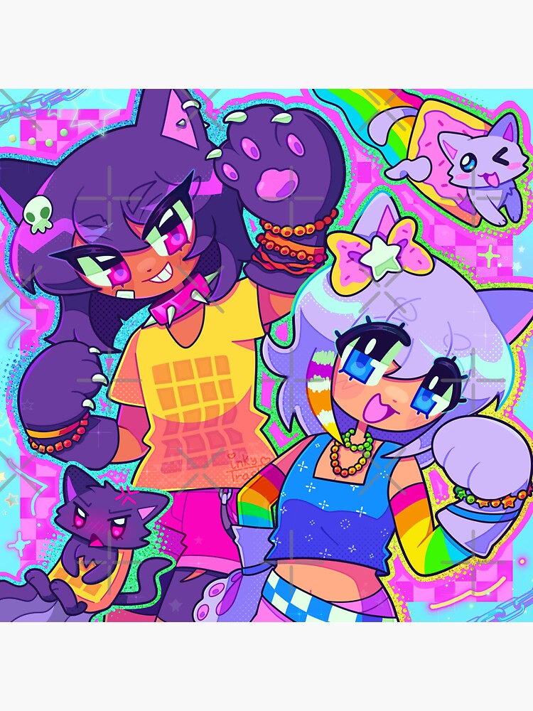 "Nyan cat" Sticker by InkyTrash- | Redbubble