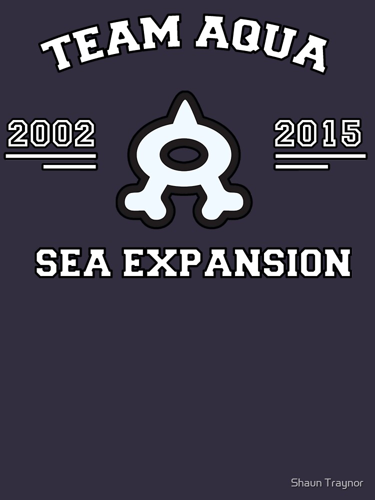 "Team Aqua - Sea Expansion" T-shirt for Sale by ShortPrint | Redbubble ...