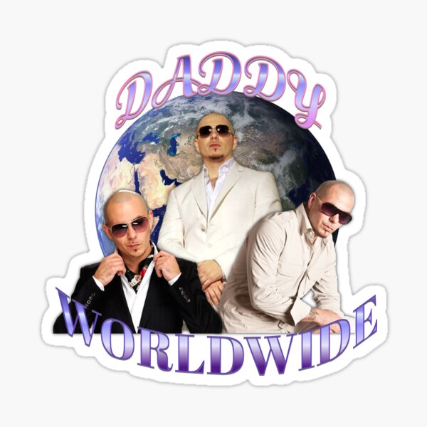 "Pitbull Mr Worldwide" Sticker for Sale by inesinboots | Redbubble