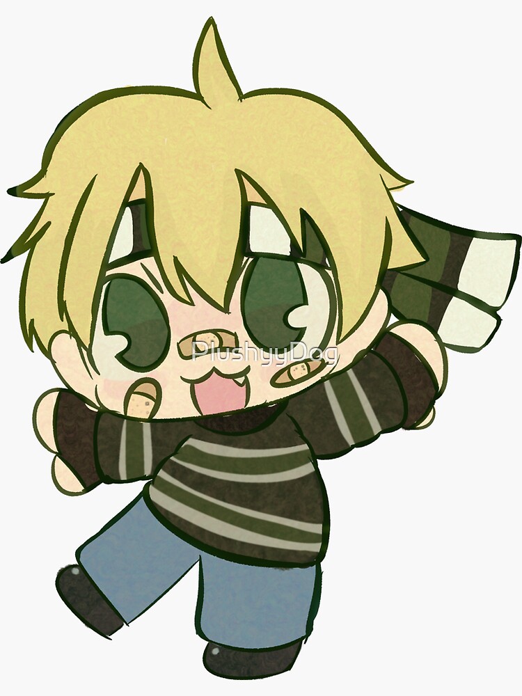"Evbo chibi" Sticker for Sale by PlushyyDog | Redbubble