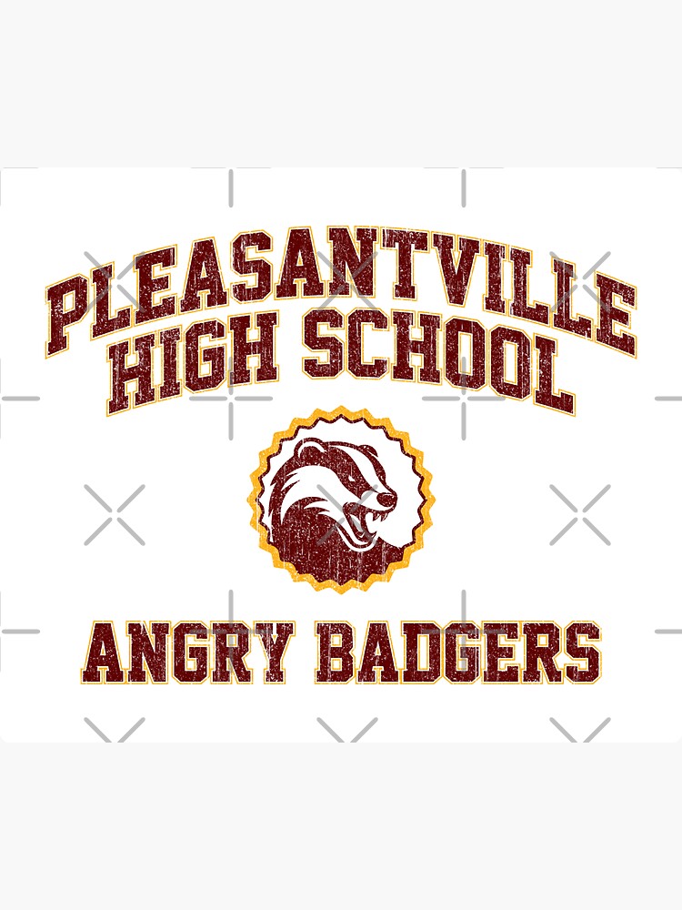 "Pleasantville High School Angry Badgers (Variant)" Sticker for Sale by ...