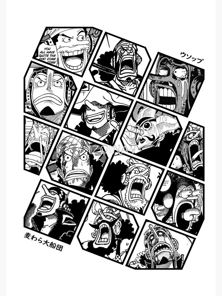 "Usopp - One Piece Manga Panel collage" Journal for Sale by IZQIRO ART ...