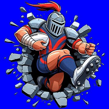 "Newcastle Knights Smash Through" Sticker for Sale by musclestache ...