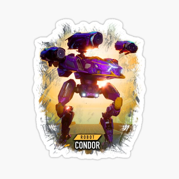 "Robot Condor at War Zone" Sticker for Sale by HexOne | Redbubble