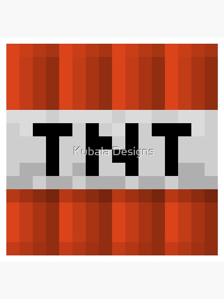 "Minecraft TNT Block Icon" Art Board Print for Sale by Darcekar | Redbubble