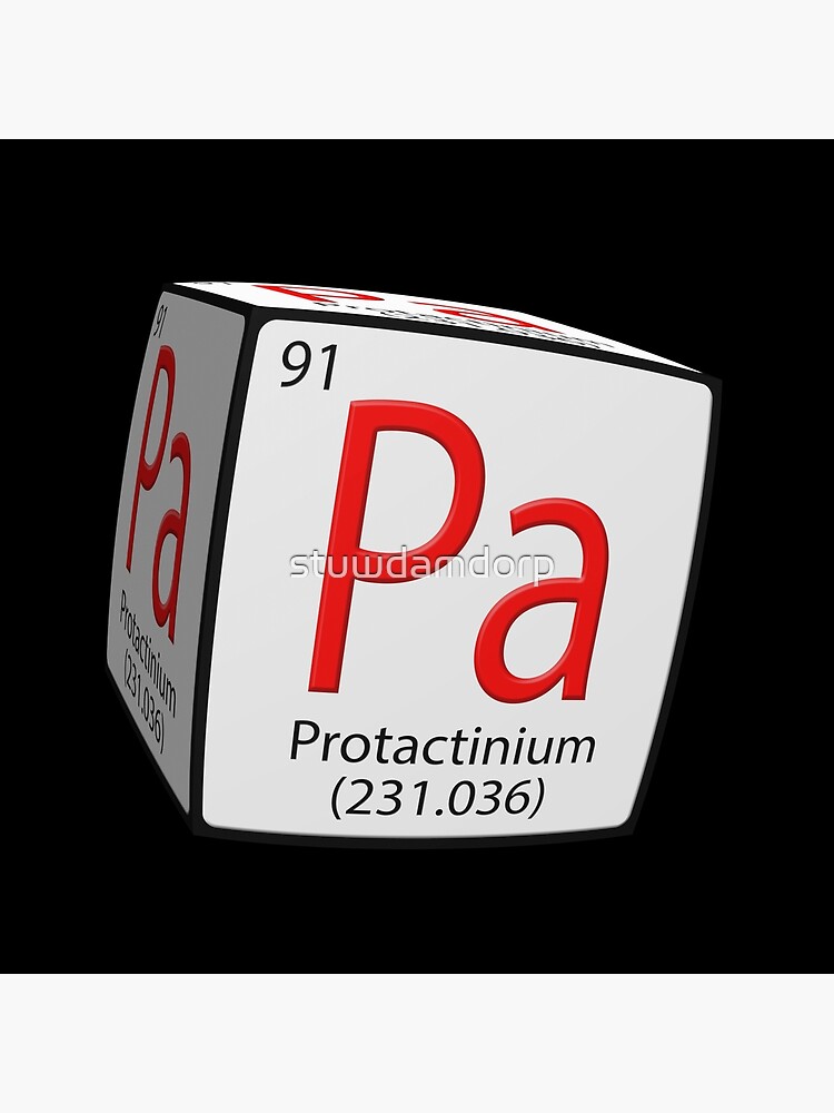"Formula tile Pa. Protactinium 231. Cubed." Poster for Sale by ...