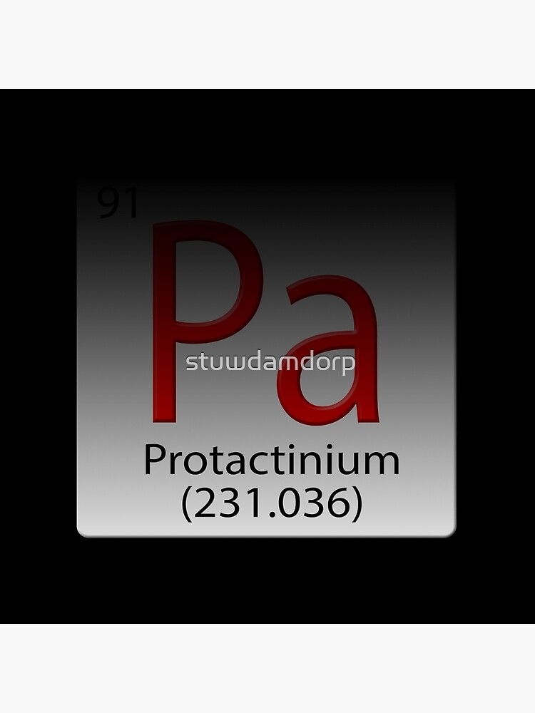 "Formula tile Pa. Protactinium 231. Decaying, Protactinium has a very ...