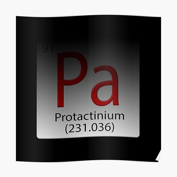 "Formula tile Pa. Protactinium 231. Decaying, Protactinium has a very ...