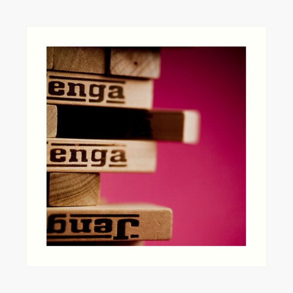 Jenga Wall Art | Redbubble