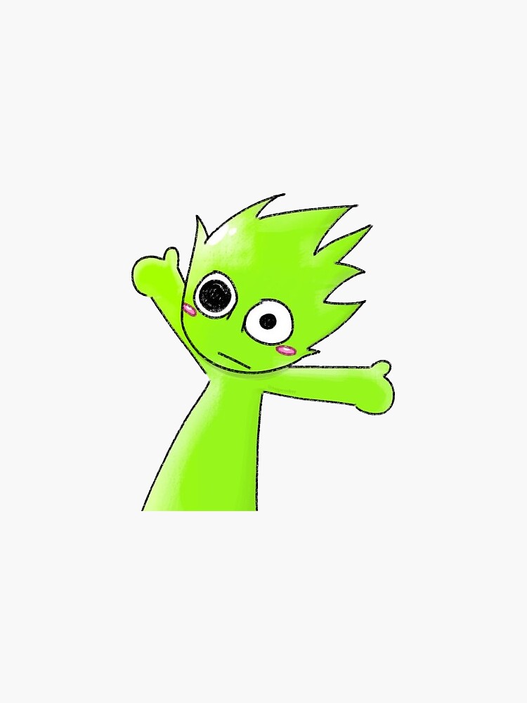 "sprunki lime" Sticker for Sale by Biscuitklanis | Redbubble