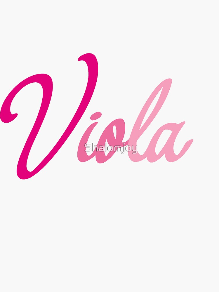 "Viola" Sticker for Sale by Shalomjoy | Redbubble