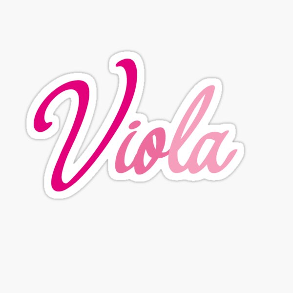"Viola" Sticker for Sale by Shalomjoy | Redbubble
