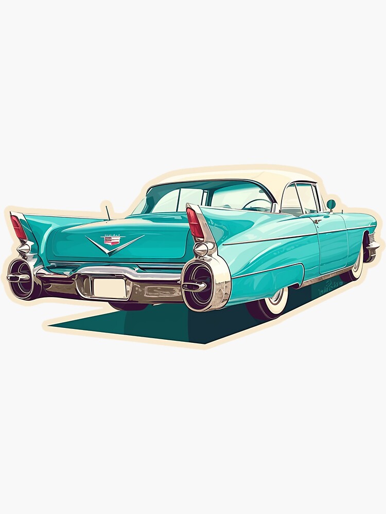 "Classic Cadillac vintage" Sticker for Sale by kahida | Redbubble