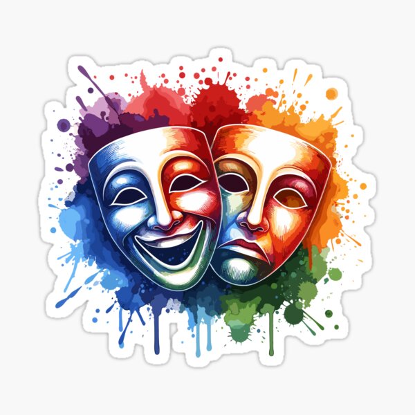 Colorful Drama Masks