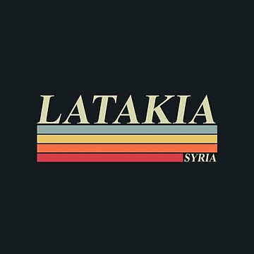 "LATAKIA Retro Syria Design" Sticker for Sale by Mo5tar | Redbubble