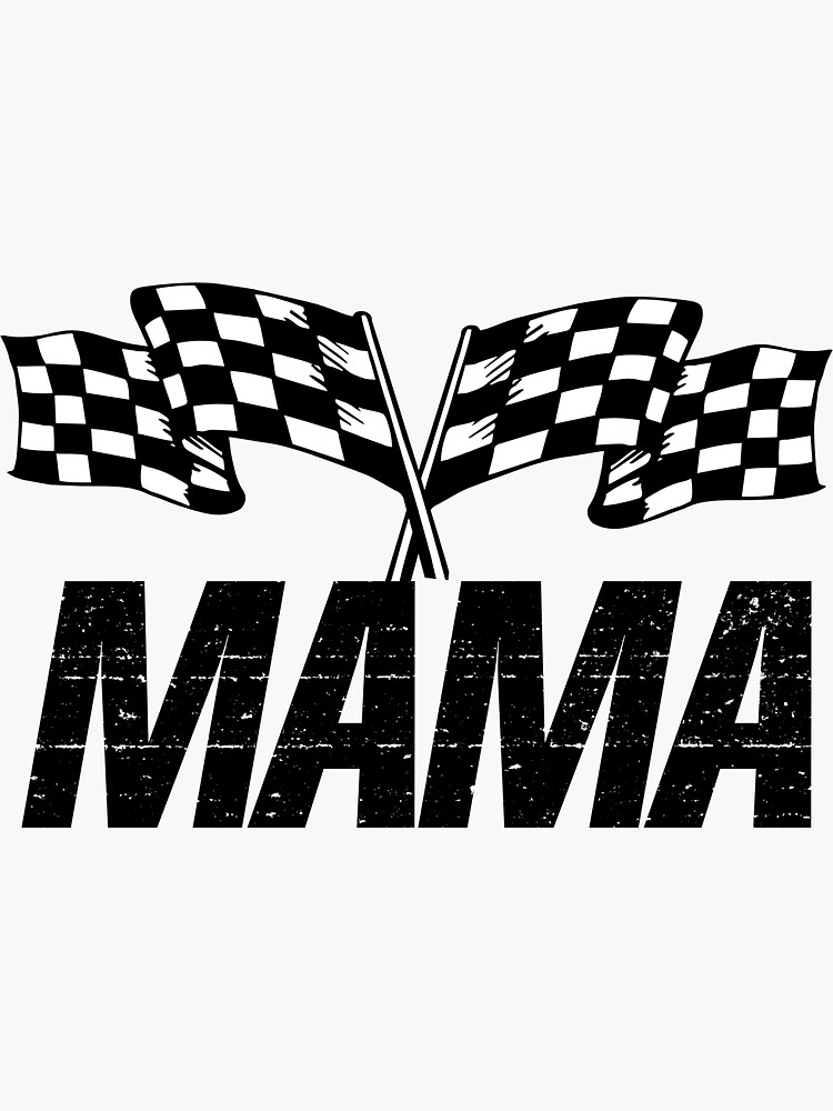 "Matching Family Racing Birthday Pit Crew Mama Gear" Sticker for Sale ...