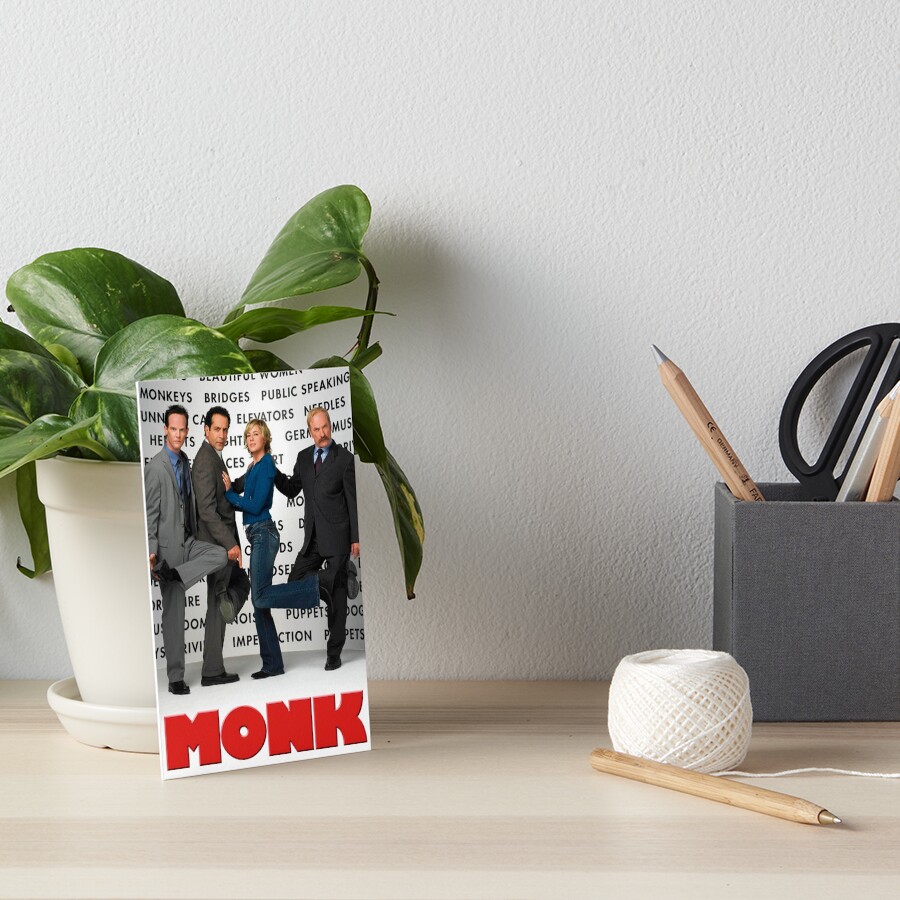 "Adrian Monk Natalie Teeger Randy Disher Leland Stottlemeyer" Poster ...