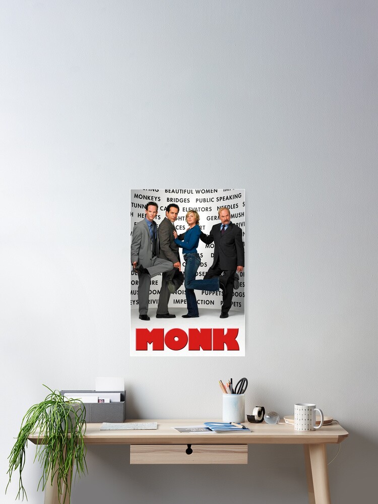 "Adrian Monk Natalie Teeger Randy Disher Leland Stottlemeyer" Poster ...
