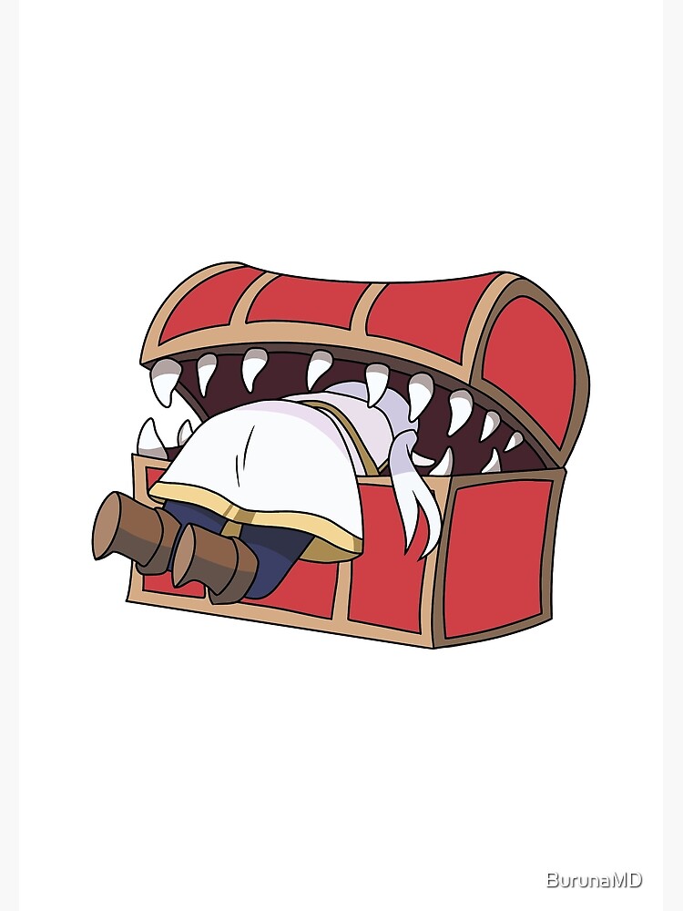 "Frieren stuck in chest" Poster for Sale by BurunaMD | Redbubble