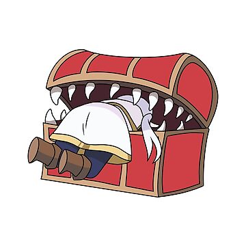 "Frieren stuck in chest" Sticker for Sale by BurunaMD | Redbubble