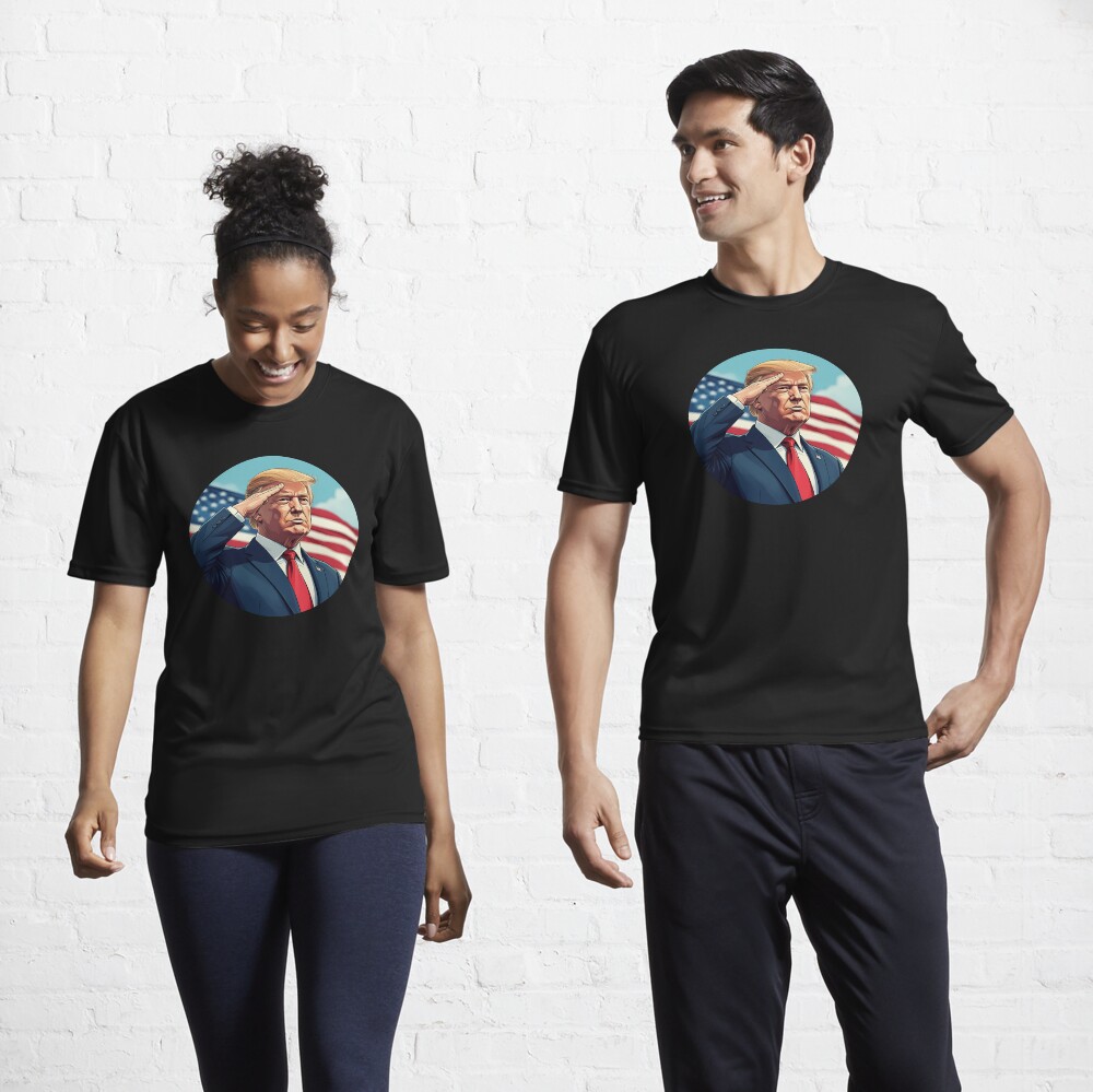 "Donald Trump 2024 Commander-in-chief Saluting" Sticker for Sale by ...