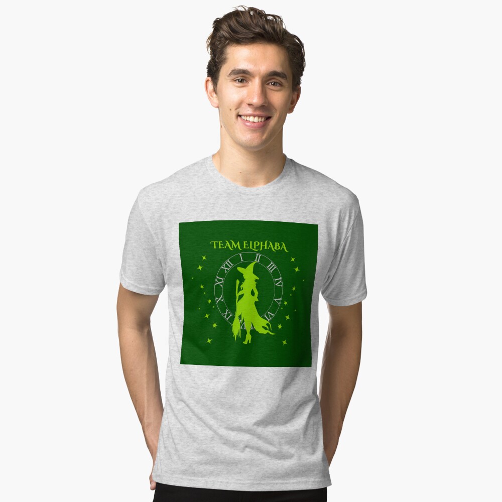 "Defying Gravity Wicked Team Elphaba Sparkles Background" Sticker for ...