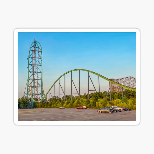 "Kingda Ka" Sticker for Sale by Crispcoasters | Redbubble