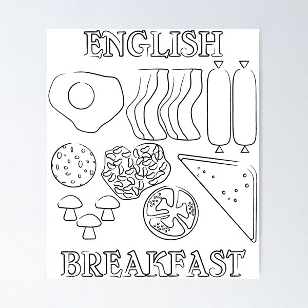 "English Breakfast" Poster for Sale by KDNK | Redbubble