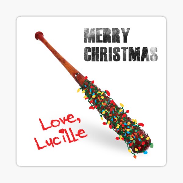 "Merry Christmas, Love Lucille" Sticker for Sale by ChickenFund | Redbubble
