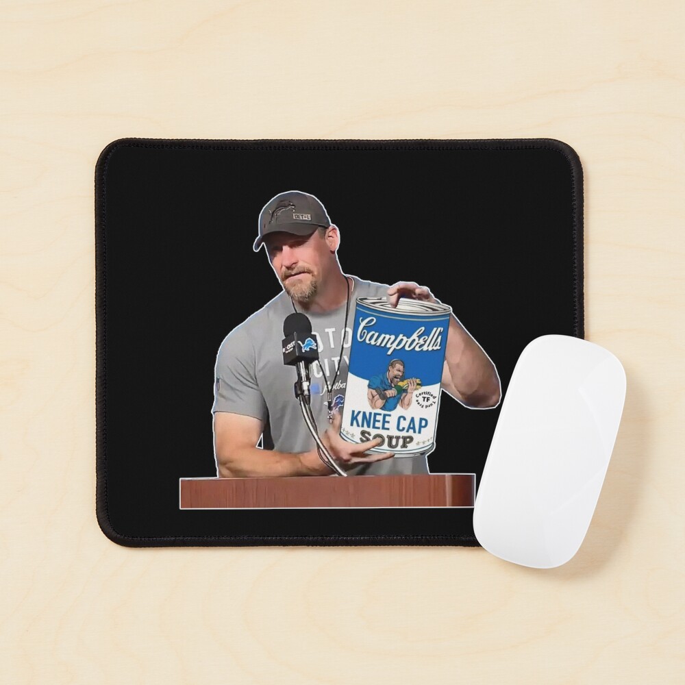 "Funny Dan Campbell Knee Cap" Sticker for Sale by JuniorSerini | Redbubble