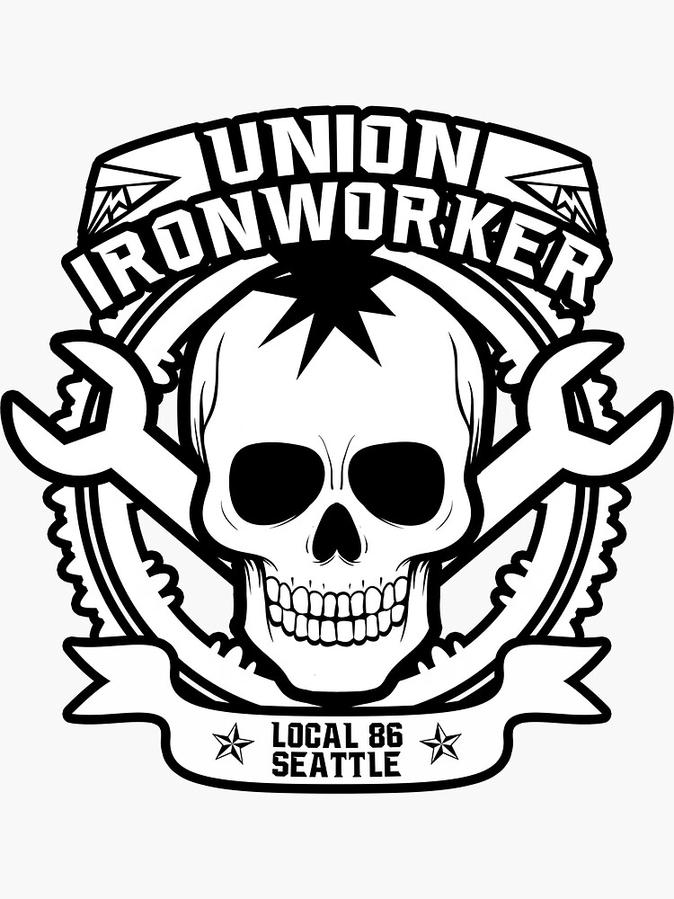 "Union Ironworker Local 86 Seattle" Sticker for Sale by CreativeStrike ...
