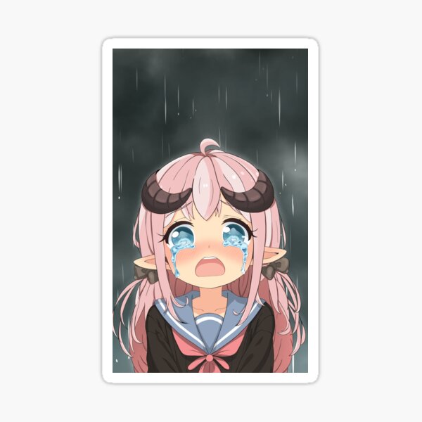 "Rui crying. " Sticker for Sale by Triscuits556 | Redbubble