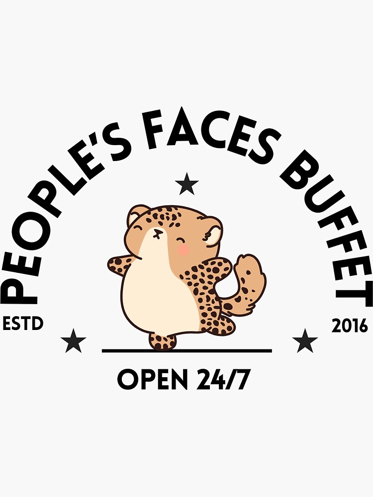"Leopard's Eating People's Faces Buffet" Sticker for Sale by SPNCandy ...