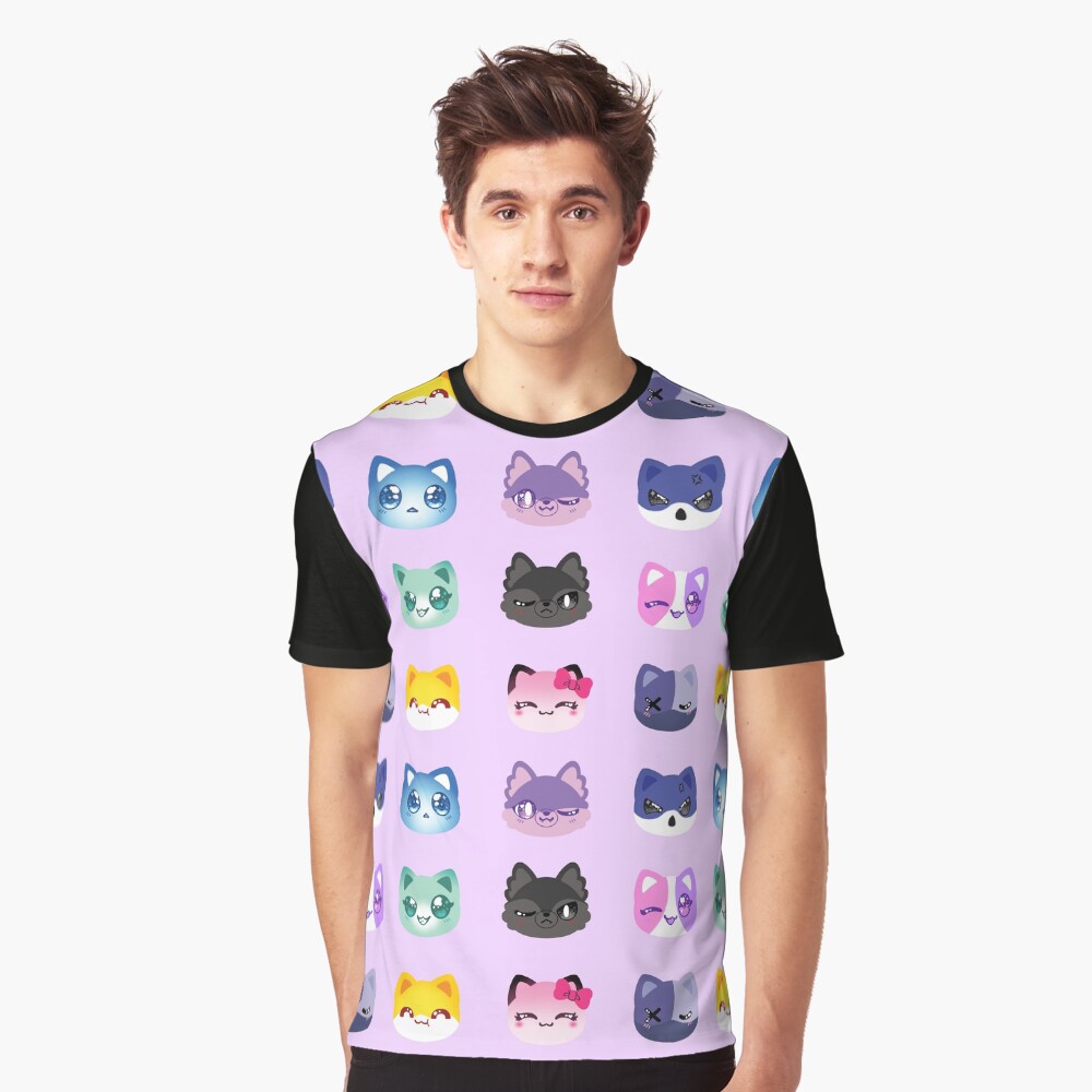 "Aphmau and Friends Meemeow Cat Pattern Version 2" Sticker for Sale by ...