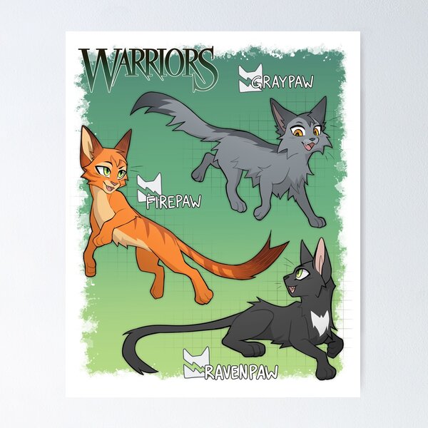 "Firepaw, Graypaw and Ravenpaw from Warrior Cats - Into the Wild ...