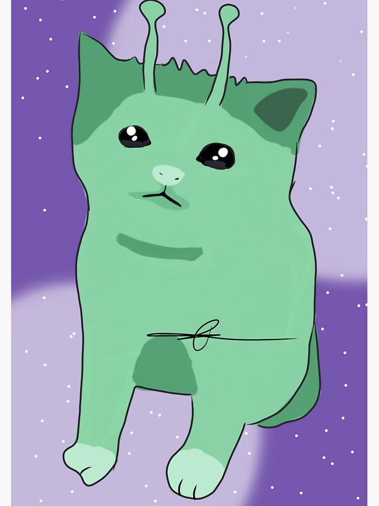 "Vorp cat" Sticker for Sale by MysticRacoon6 | Redbubble