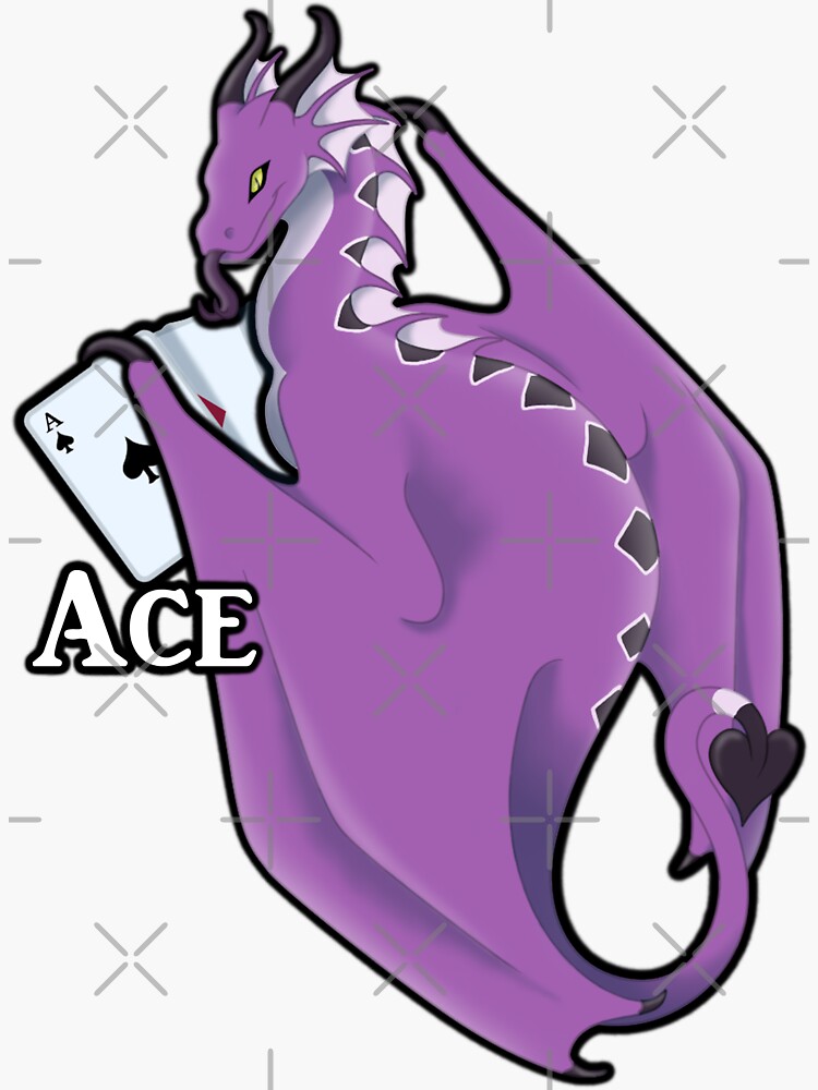 "Asexual Dragon" Sticker for Sale by TheGryphon | Redbubble