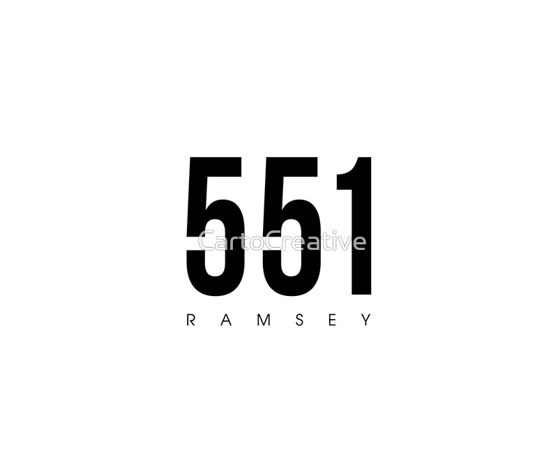 "Ramsey, NJ - 551 Area Code design" by CartoCreative | Redbubble