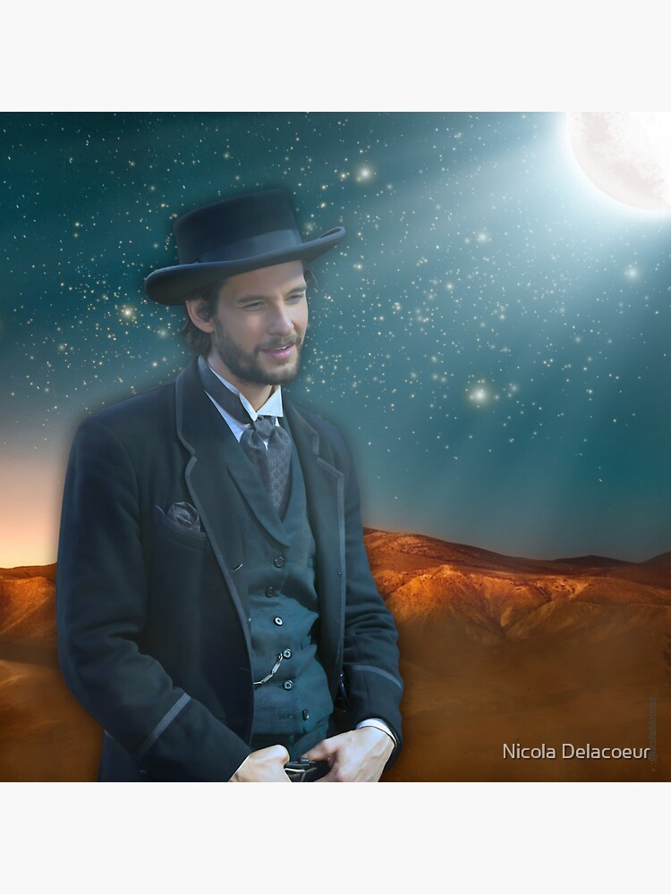 "Westworld: Ben Barnes Fan Art - Logan Delos Desert Moon" Sticker for ...