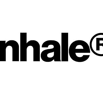 "Inhaler Band Logo" Sticker for Sale by claudiachoney | Redbubble