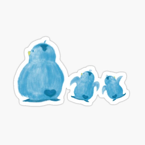 "Unique and adorable birds eleven - happy dancing" Sticker for Sale by ...