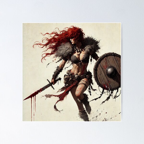 "Red Sonja: Warrior Queen of the Hyborian Age vol.52" Poster for Sale by janarspixels | Redbubble
